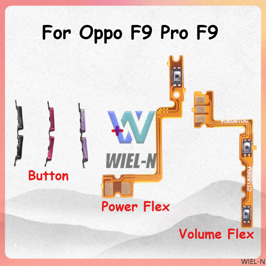 For OPPO F9 power switch mute switch control key volume button cable ...