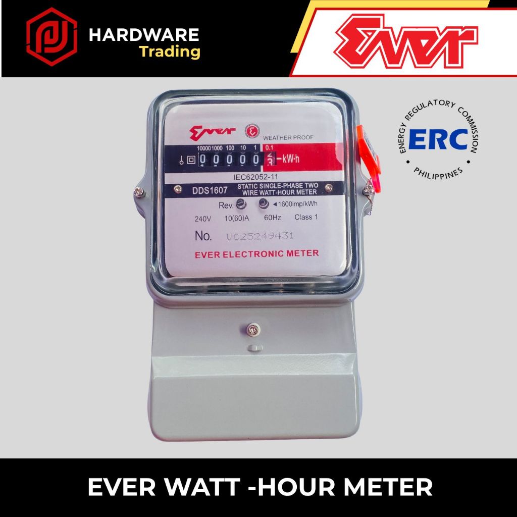 EVER ELECTRIC SUB-METER ELECRONIC WATT-HOUR METER DDS 1607-BFL | Shopee ...