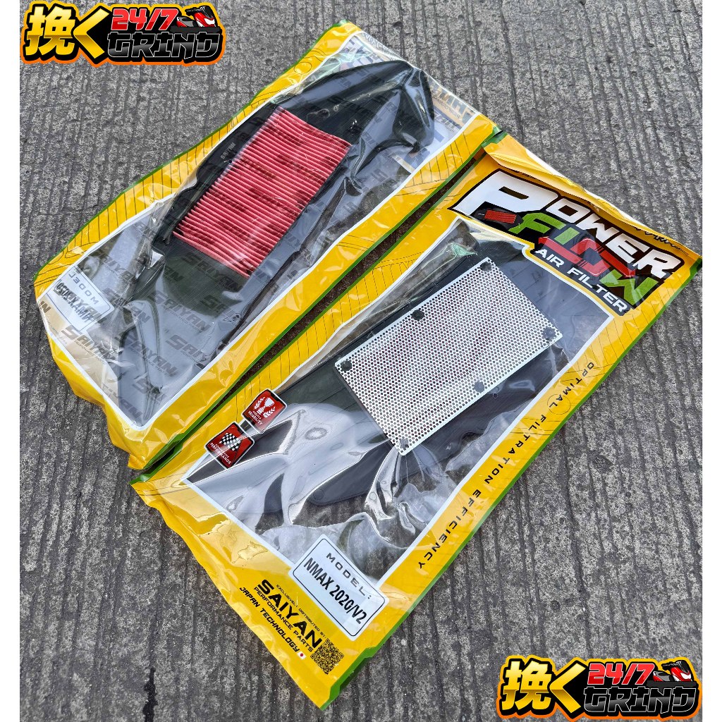 AIR FILTER FOR MOTORCYCLE / SCOOTER For Nmax v2 / Aerox v2 (SAIYAN ...