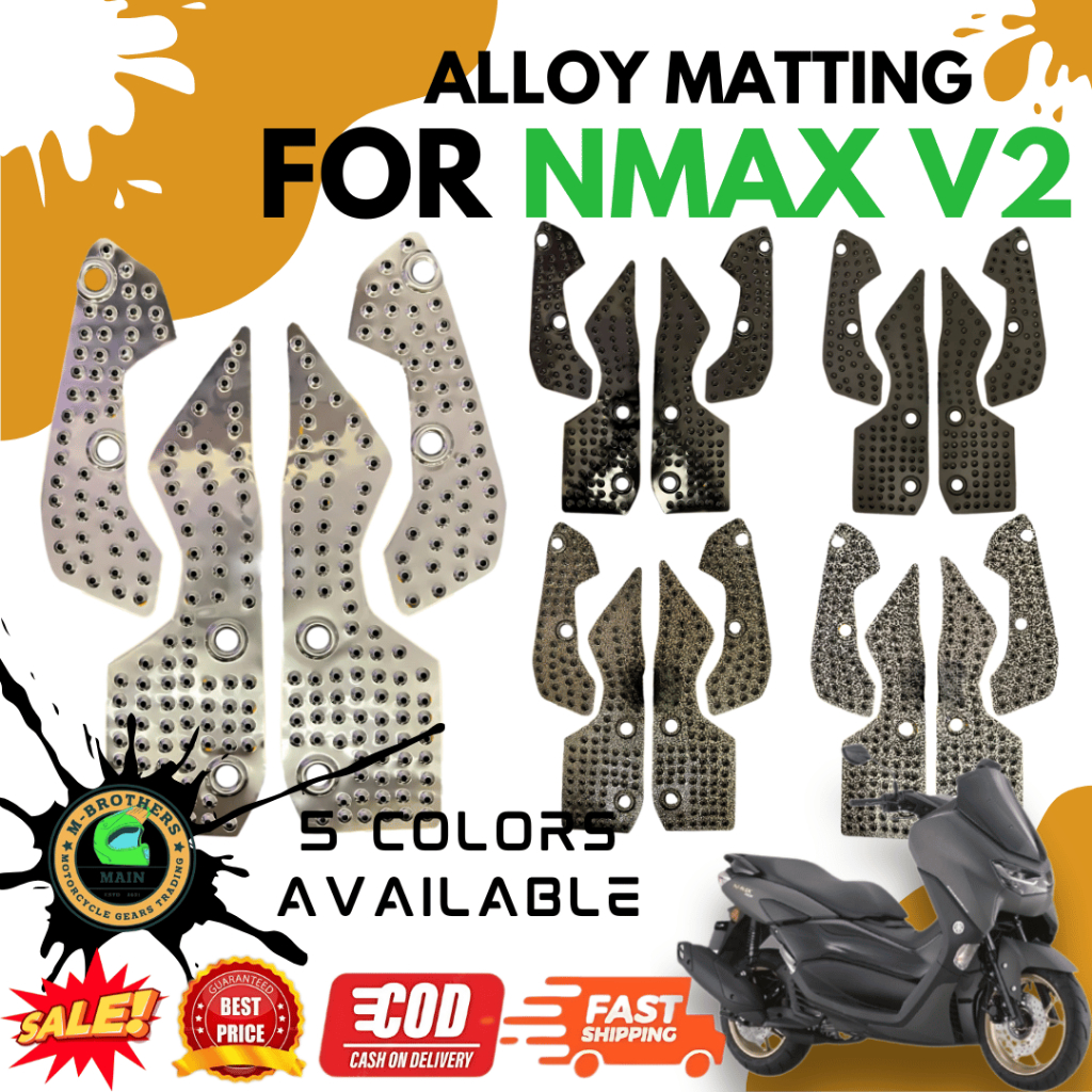 Yamaha Nmax V2 Alloy/Powder Coated FootBoard Matting | Shopee Philippines