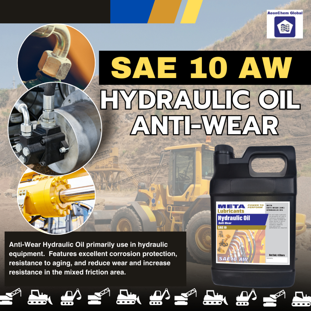 Hydraulic Oil SAE 10 AW - META LUBRICANTS - 4 liters | Shopee Philippines