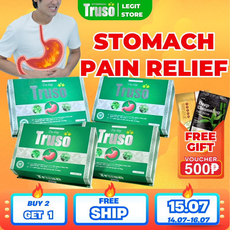 TRUSO Herbal Stomach Relief – 30 Sachets for Ulcer, GERD, Acid Reflux ...