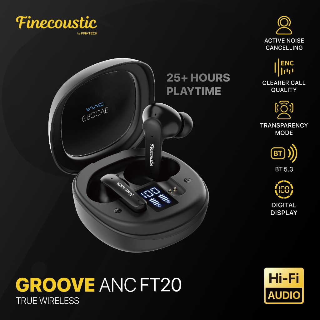 Fantech GROOVE ANC FT20 True Wireless Earphones with Noise Cancellation ...