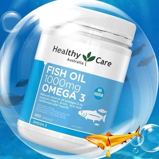 [Exp: 2027]Healthy Care High-Potency Omega-3 Fish Oil 1000mg, 400 ...