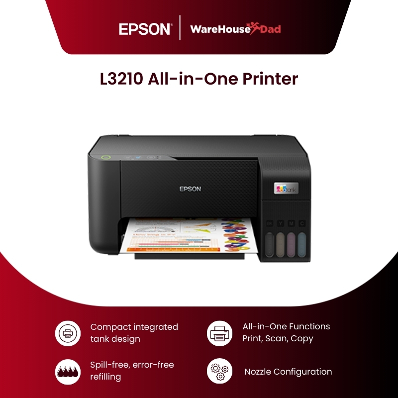 Epson L3210 (Print l Scan l Copy) All-in-One Printer l printer with ...