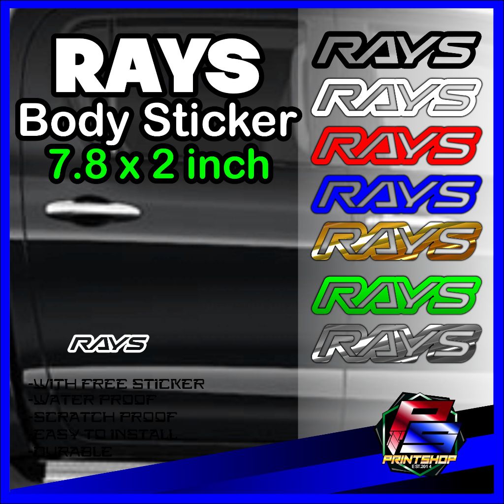Rays Body Sticker for Car Waterproof Hologram Vinyl Decal for Tumbler ...