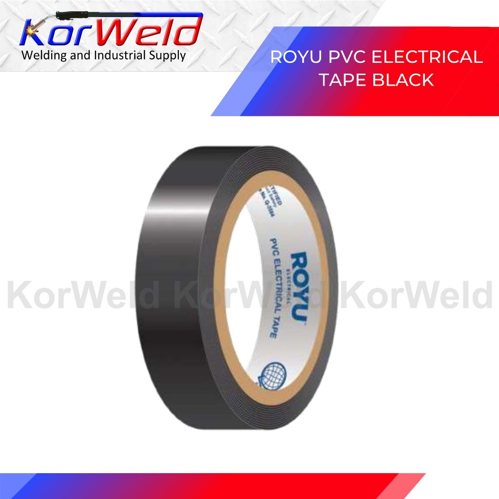 ROYU PVC Electrical Tape Black | Shopee Philippines