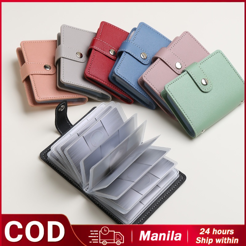 26 Card Slots Short Wallets Card Holder Female Cute Male Female Bank ...