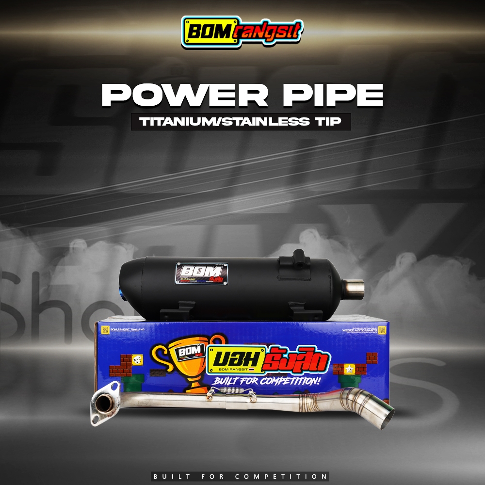 Bom Rangsit Power Pipe Exhaust System Motorcycle Parts For Yamaha And ...