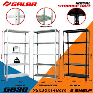 GALBA Galvanized Storage Shelves 3,4,5 Layers ALL Metal Rack Bolted ...