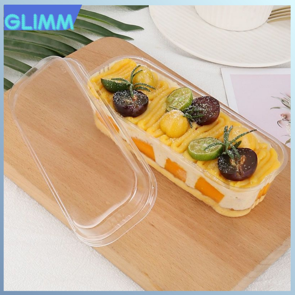 50Pcs Dessert Container Mini Loaf Deli Sturdy Clear Option For Desserts ...