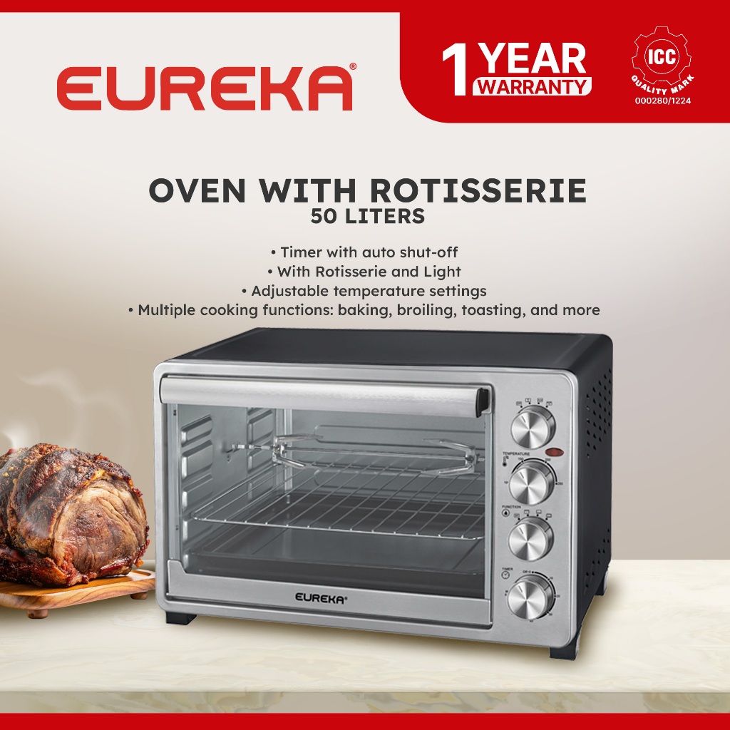 Eureka Electric Oven with Rotisserie EEOR 35/40/50L S | Shopee Philippines