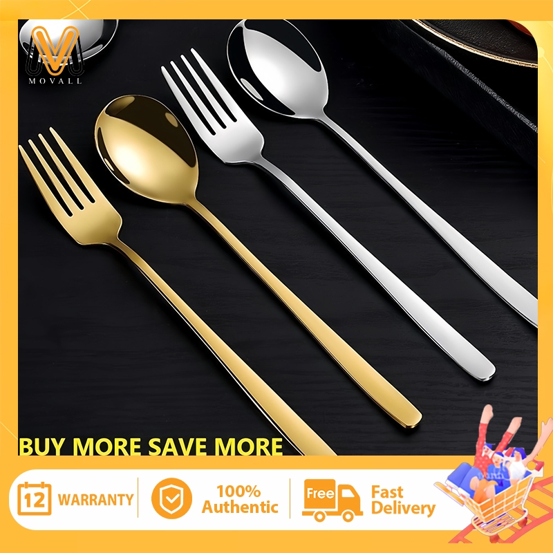 Movall Korean Cutlery Korean Style Flatware Stainless Steel Dining ...