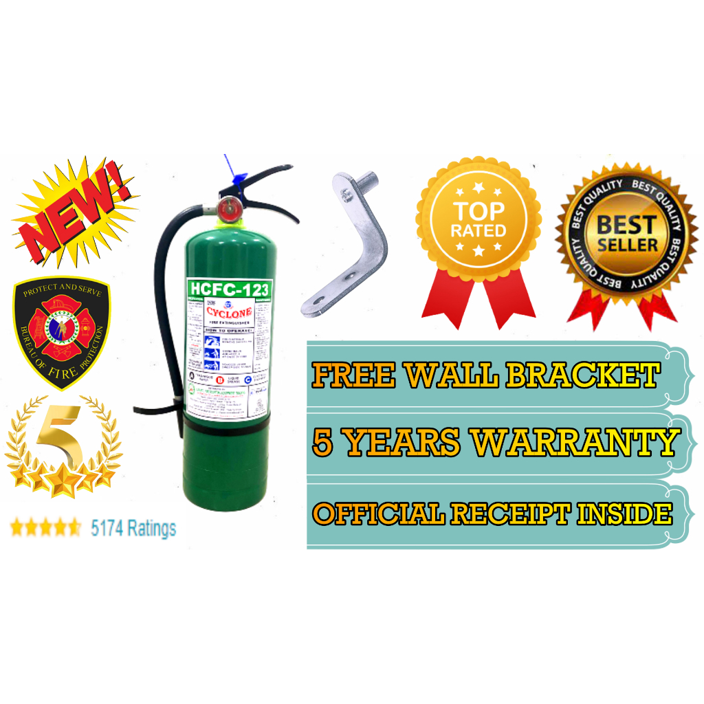 5 lbs. HCFC-123 Fire Extinguisher Brand New | Shopee Philippines