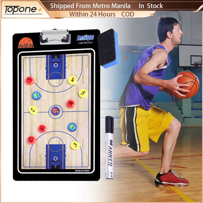 Basketball Coaching Board Anti-Glare Tactical Board with Marker Storage ...