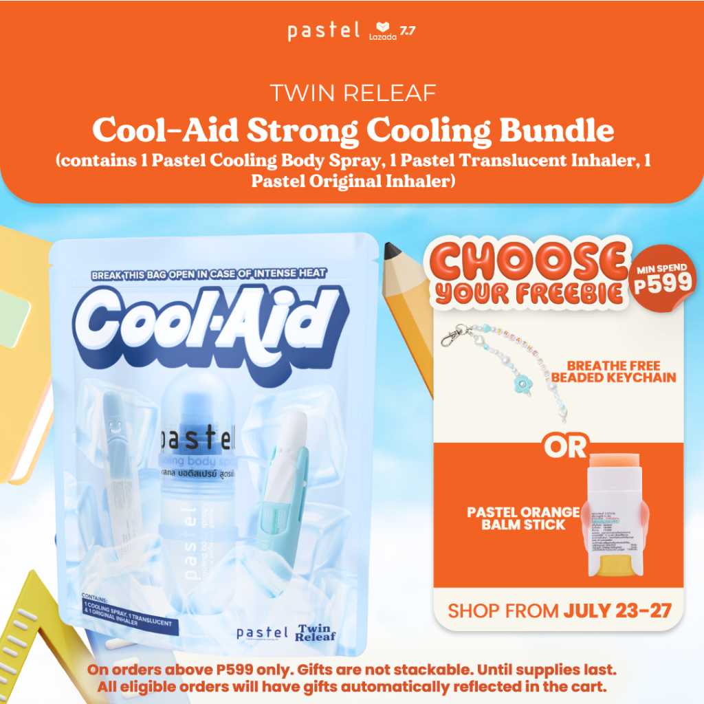 Twin Releaf Cool-Aid Strong Cooling Bundle (Cooling Body Spray, Pastel ...