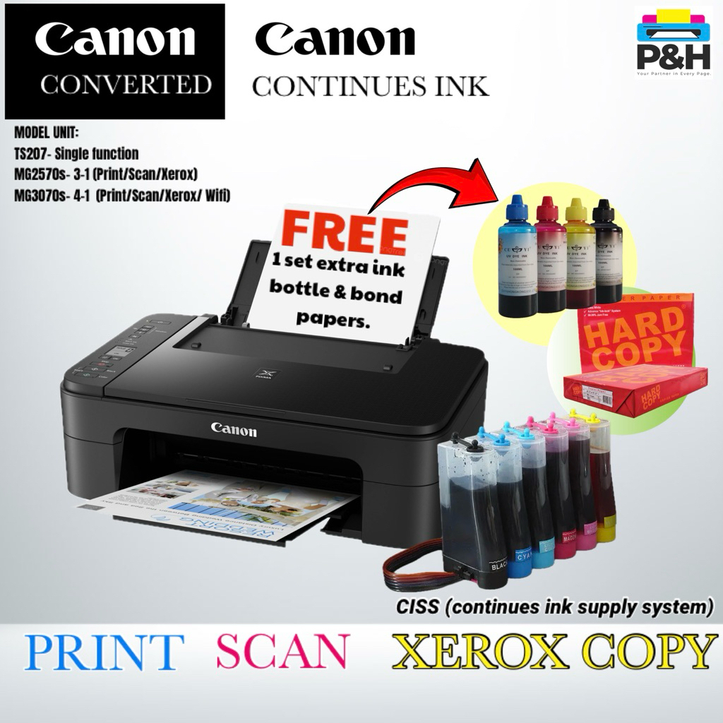 BRAND NEW Canon Pixma TS207 / MG2570s / MG3070s Printer, Copier ...