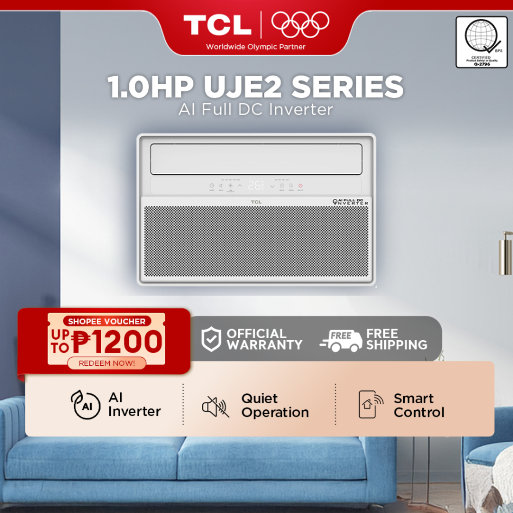 TCL Aircon TAC-09CWI/UJE2 1.0HP AI Full DC Inverter, Fast Cooling ...
