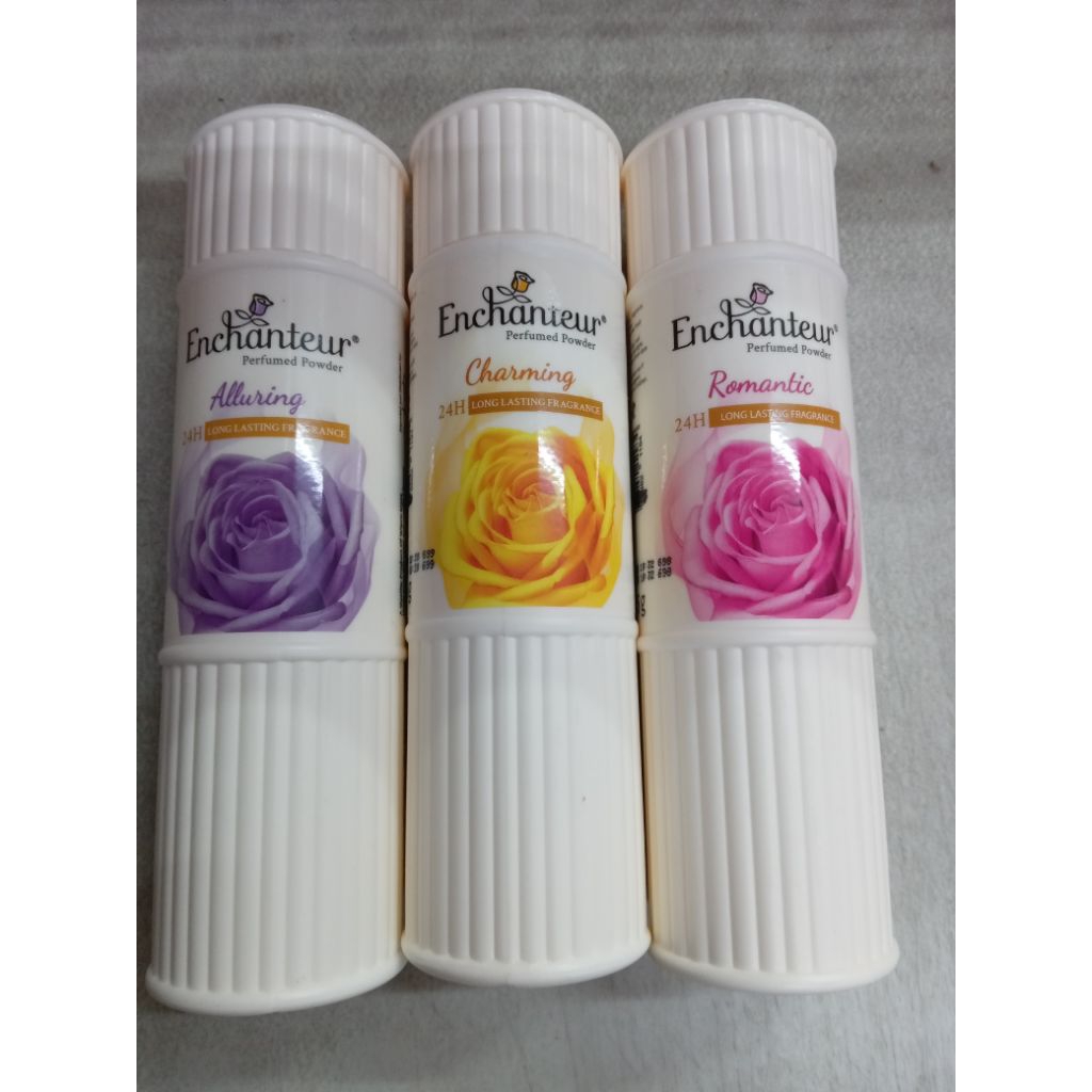 Enchanteur Perfumed Body Talcum Powder Charming Romantic Alluring Scent ...