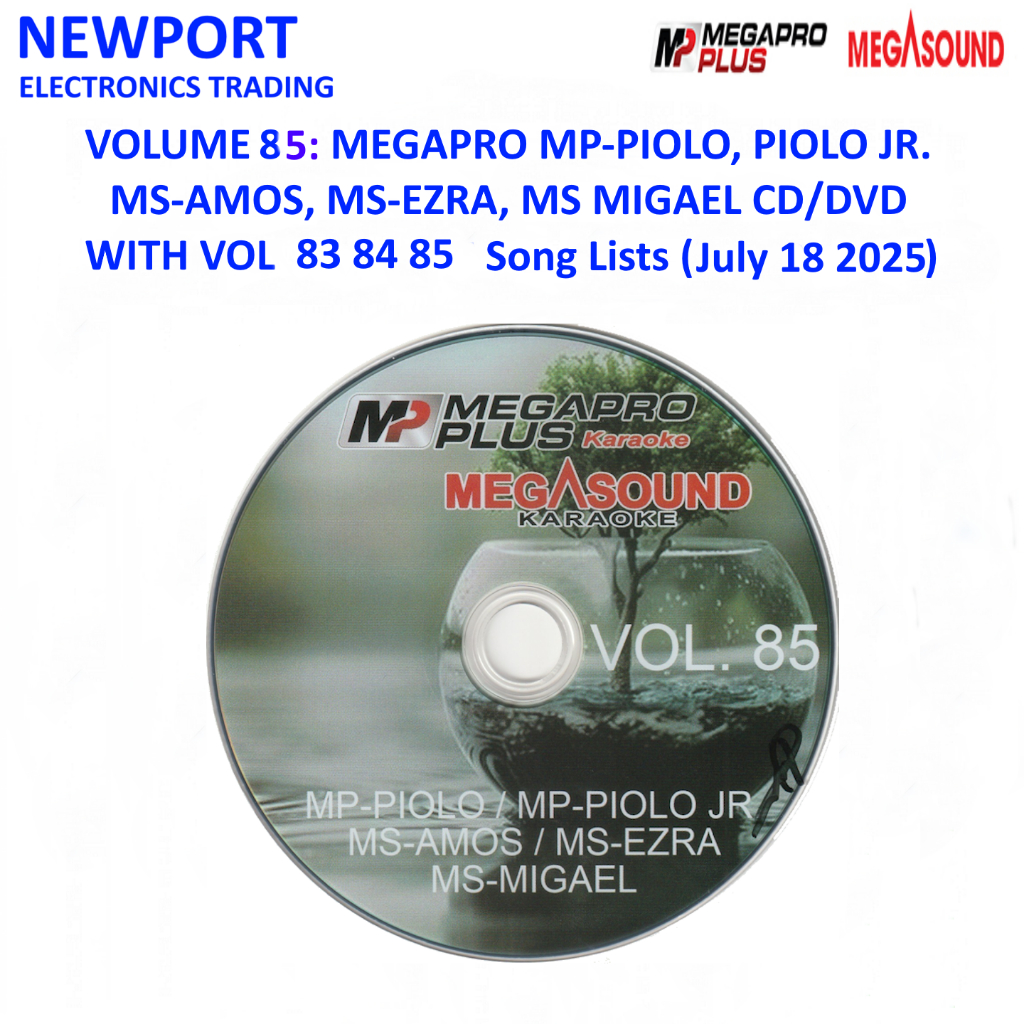 Volume 85 Update Disc for Megapro Plus Piolo and Piolo Jr Megasound Amos Megasound Ezra | Shopee ...