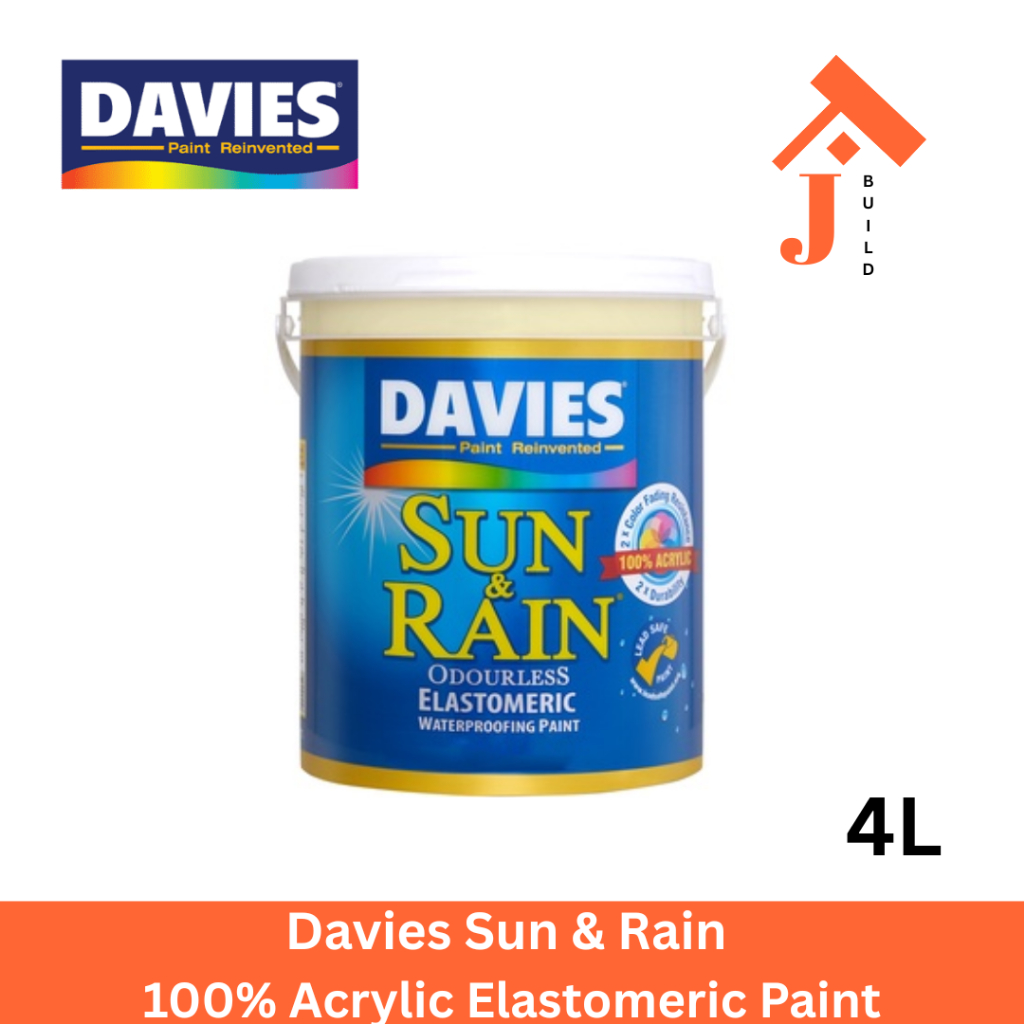 Davies Sun and Rain odorless elastomeric paint (colors available ...