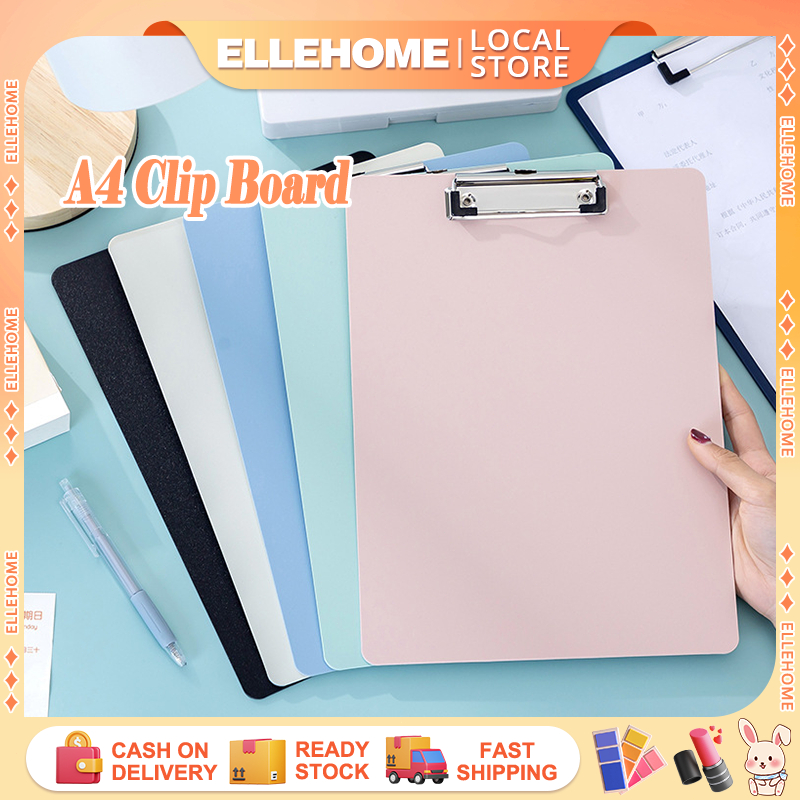 A4 Clip Board Office Clipboard with Metal Clip for Students Teachers ...