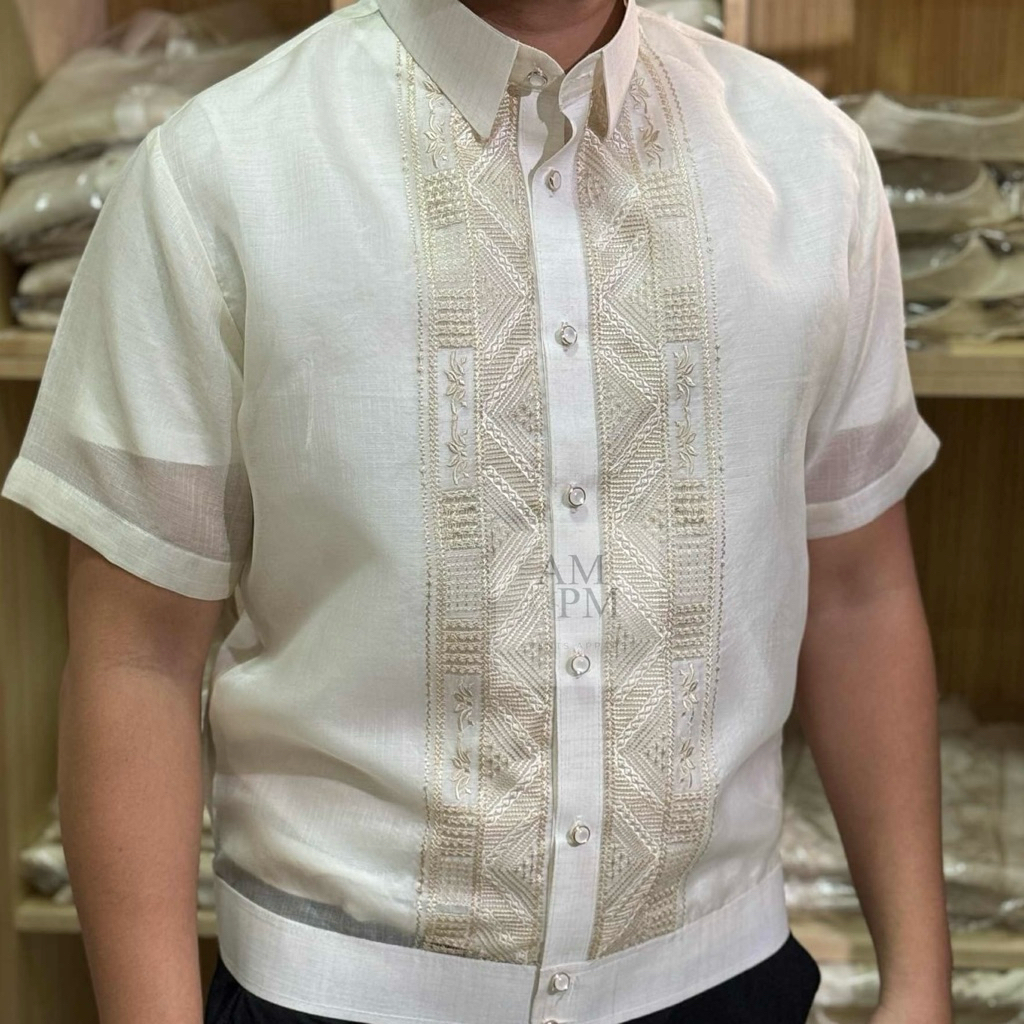 Piña Cocoon Polo Jacket Barong ZB (premium quality) | Shopee Philippines