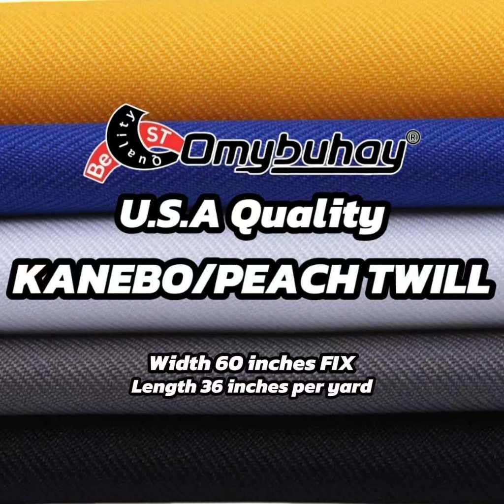Omybuhay Peach Twill Raw Tela Fabric cloth Kanebo 60 Inch Fixed Width Sold Per Yard | Shopee ...
