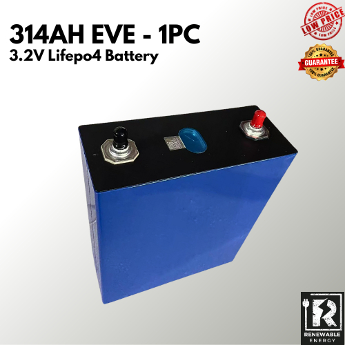 EVE / BATTEROTECH 314Ah 3.2V Lifepo4 Battery – Lithium Ion Rechargeable ...