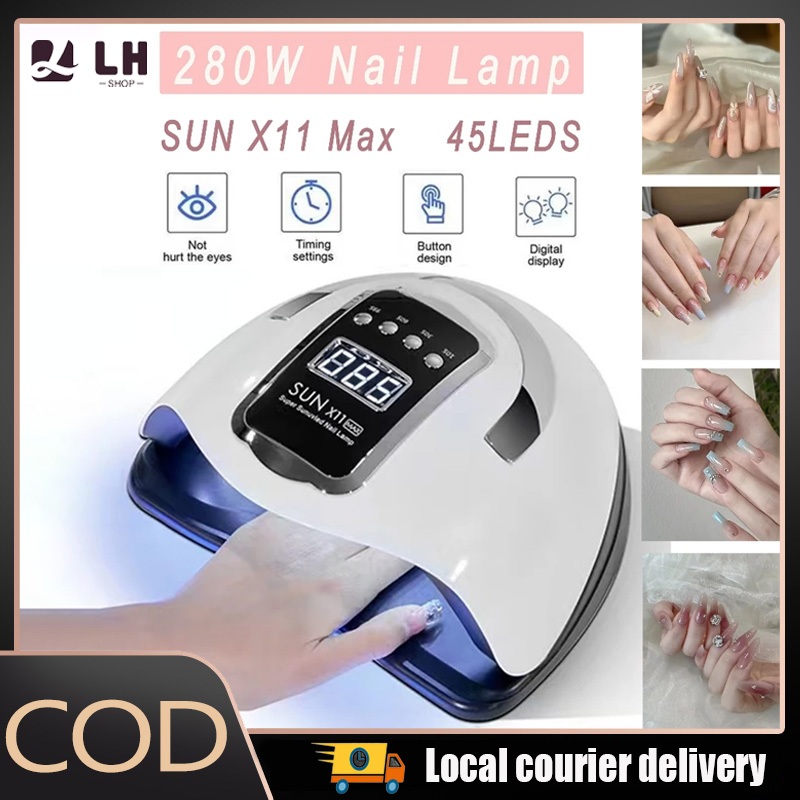 280W SUN X11 MAX UV Lamp UV Light Nail Dryer 45 LEDs Beads Quick For ...
