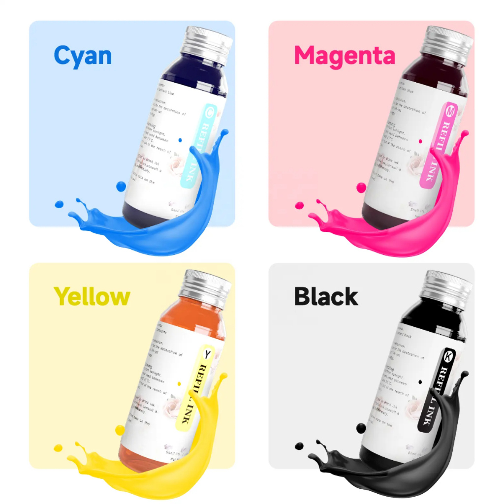 Edible Ink Refill for Inkjet Printer 100ml per color 1set | Shopee ...
