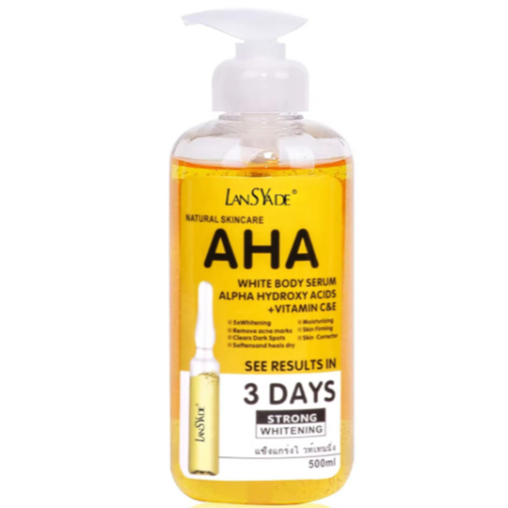LanSYade AHA White Body Serum + Vitamin C & E 500ml | Shopee Philippines