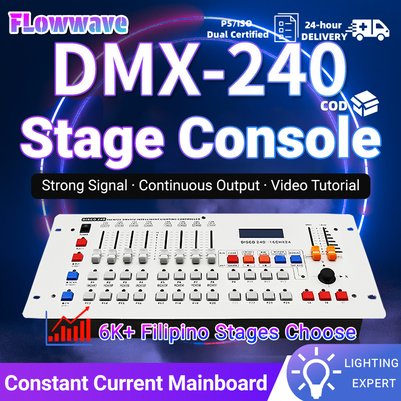 Flowwave DMX 240 Controller Disco Light 240 Channels Led Console for ...