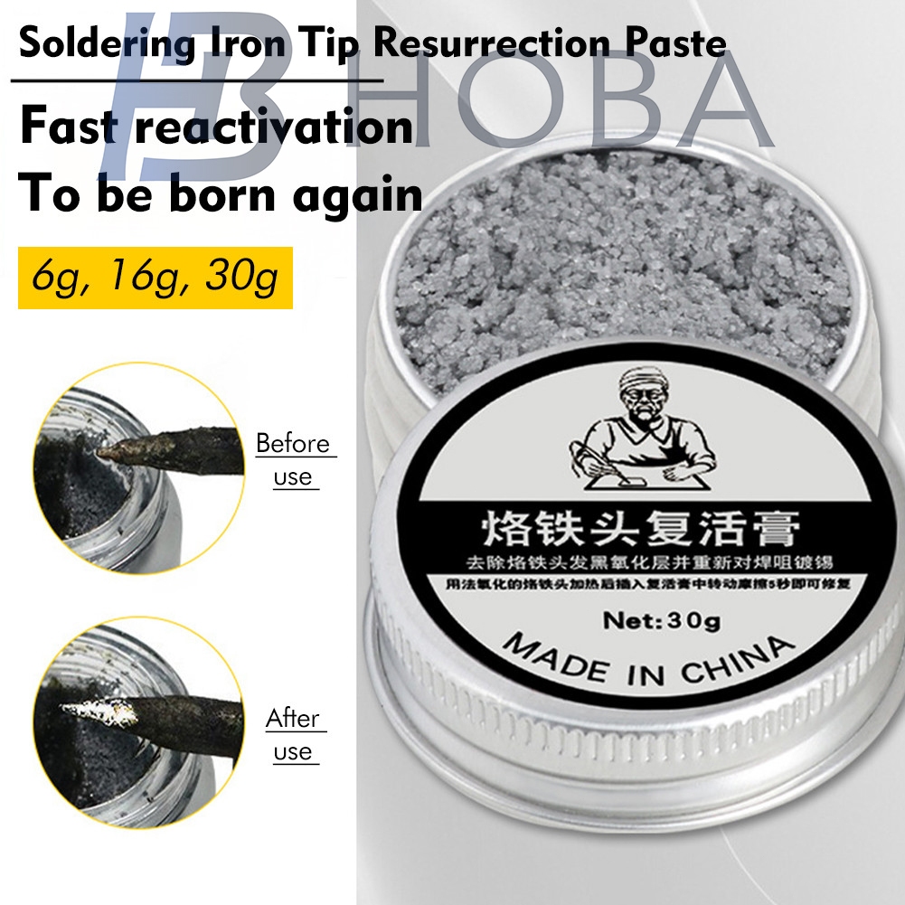 Hoba Soldering Iron Tip Resurrection Paste Tinner Cleaner Soldering Tip ...