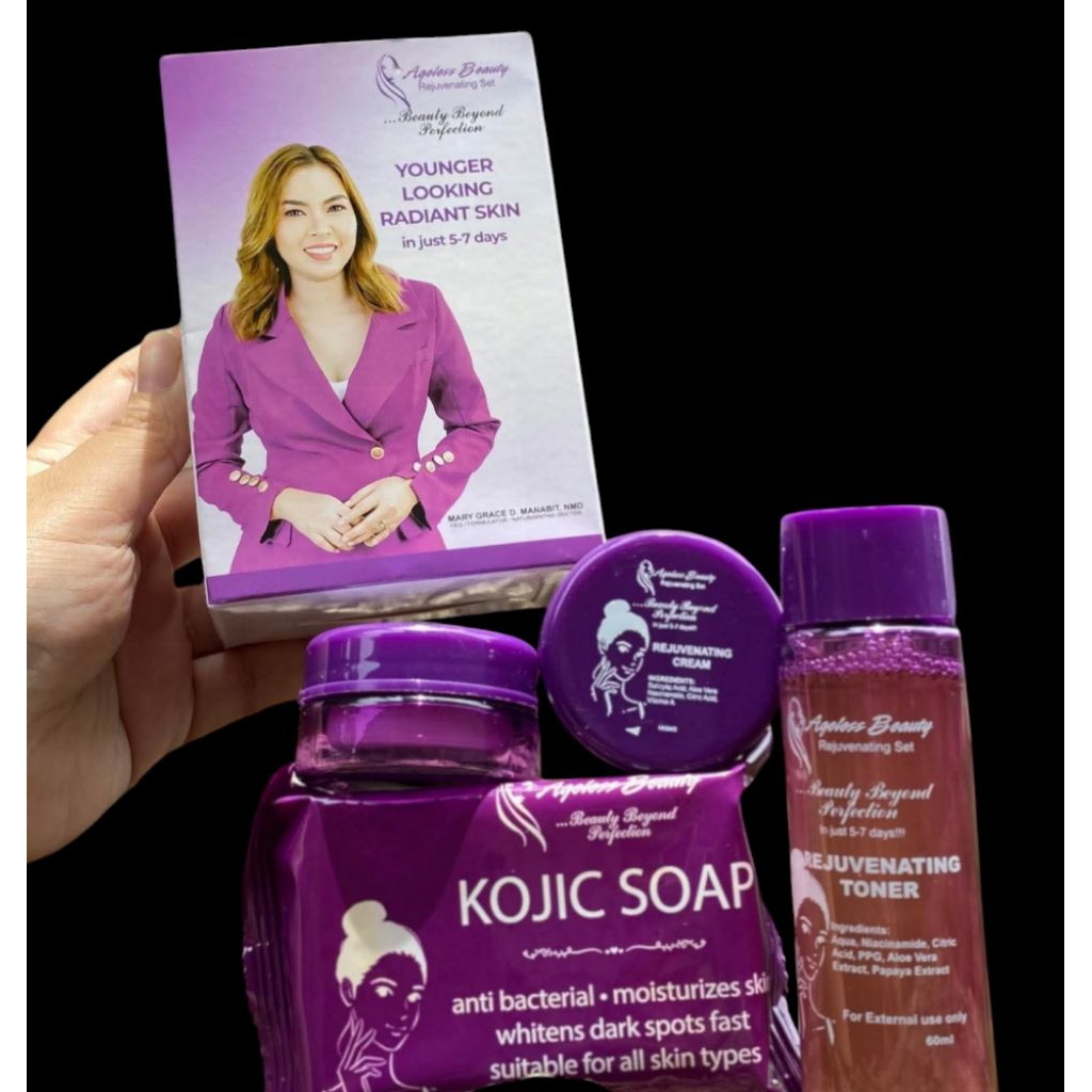 Ageless Beauty Rejuvenating Set Whitening, Anti-acne, Anti-Aging, Skin ...