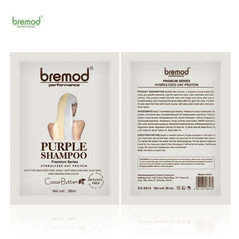 Bremod premium purple shampoo Lock and stables hair color for Blonde ...
