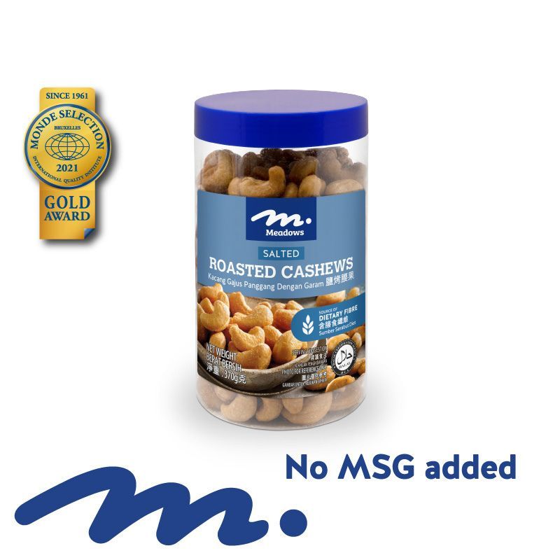 Meadows Roasted Cashews Jar 370G | Shopee Philippines
