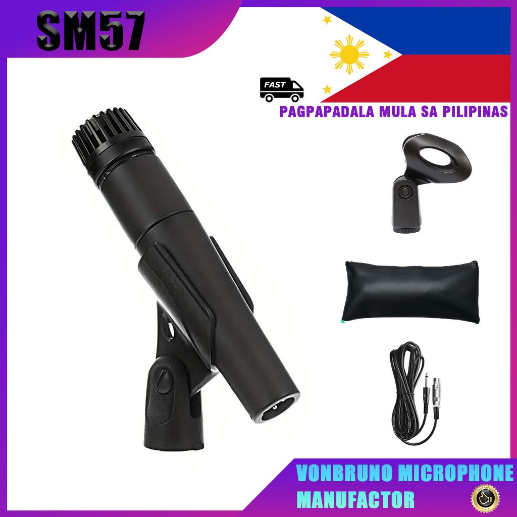 SM57 Dynamic Instrument Microphone for Karaoke BBOX Recording Vocal ...