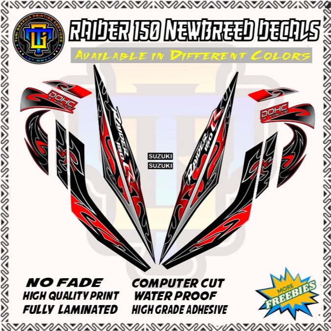Raider 150 New Breed (Gen 2) Tribal Fire Stock Decals | Shopee Philippines