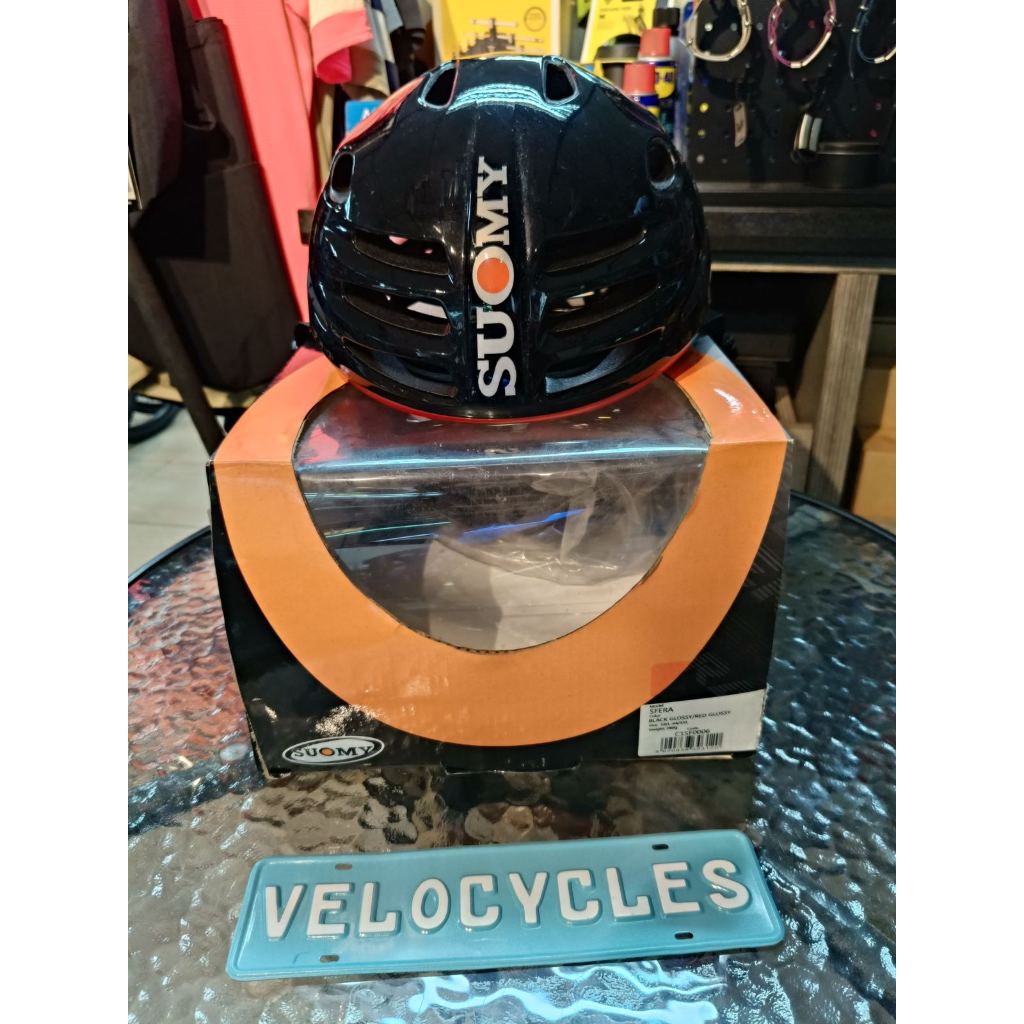 SUOMY SFERA ROAD HELMET BLACK GLOSSY/RED GLOSSY L/XXL (59/64) | Shopee ...
