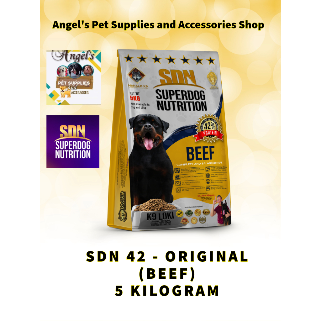 Super Dog Nutrition (SDN) 42 - BEEF (5 Kilograms) | Shopee Philippines