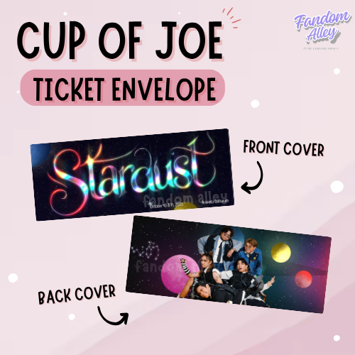 Concert Ticket Envelope CUP OF JOE Stardust Concert In Manila Holder ...