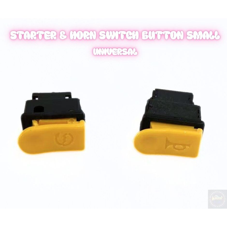 STARTER & HORN SWITCH BUTTON SMALL UNIVERSAL ( YELLOW ) | Shopee ...