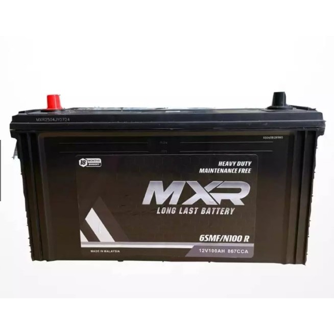 MXR Automotive Battery | Maintenance-Free | 6SMF N100R – 12V 100Ah ...