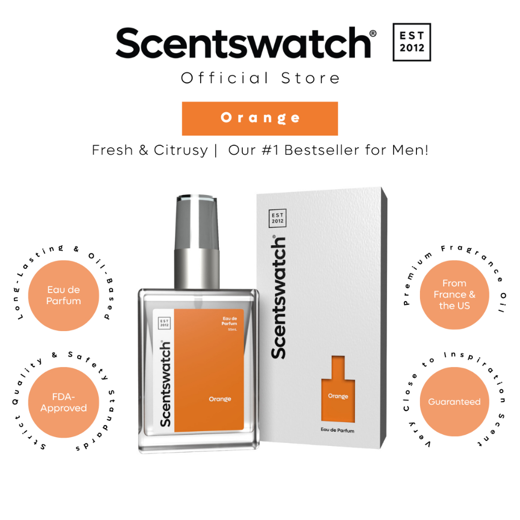 Scentswatch ORANGE Perfume for Men: Long-Lasting, Oil-Based, Best ...