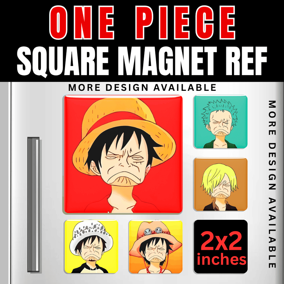 ONE PIECE PART 3 - 2X2 INCHES REF MAGNET AND BUTTON PIN | Shopee ...