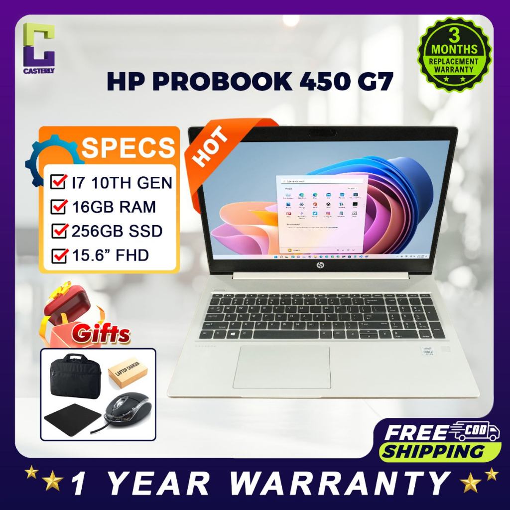 HP ELITEBOOK 450 G7 I7 10TH GEN | 16GB RAM + 512GB SSD | 6 MONTH ...