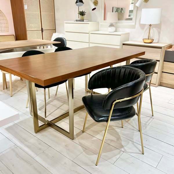 Furniture Source Jeager Dining Table Walnut | Shopee Philippines