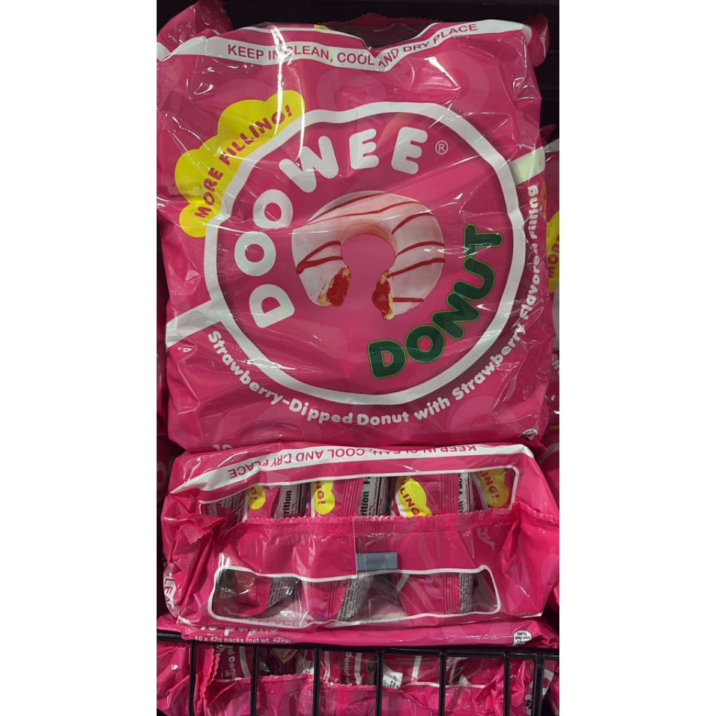 Doowee Donut Strawberry 10packs x42g (420 grams) | Shopee Philippines