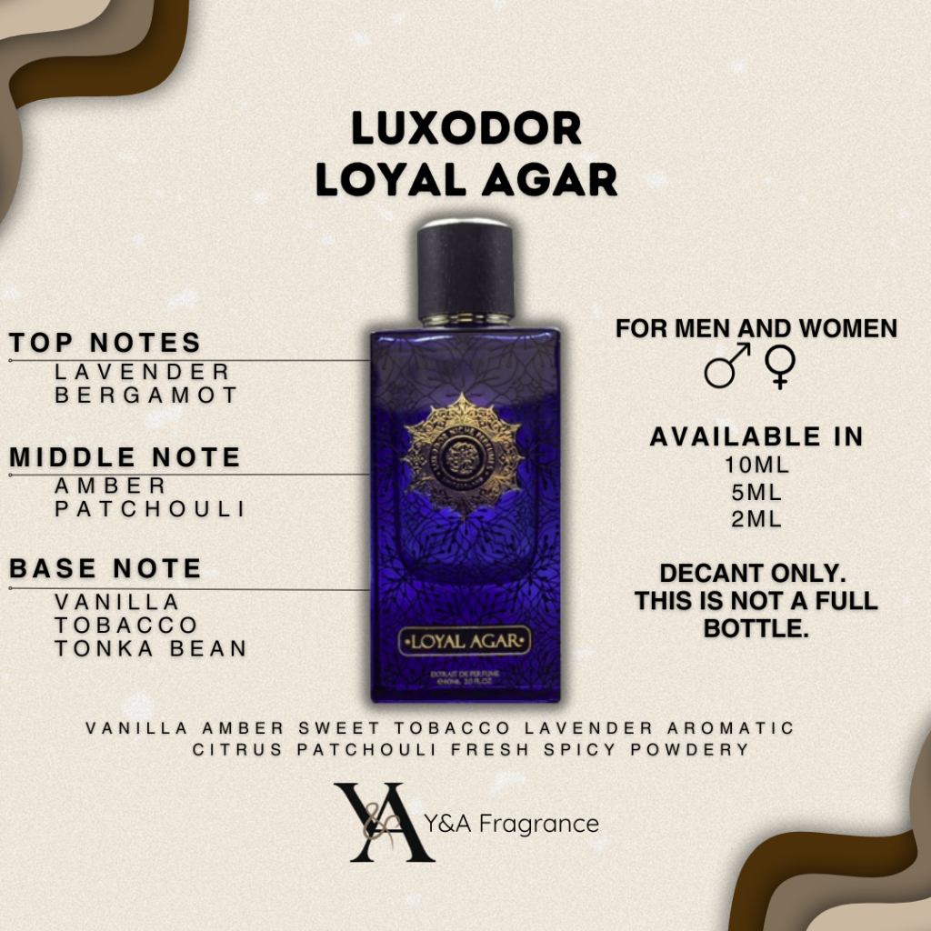 (DECANT) Luxodor Loyal Agar (PDM LAYTON DUPE) | Shopee Philippines